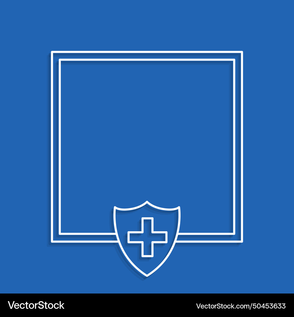 Modern health care blank frame background Vector Image
