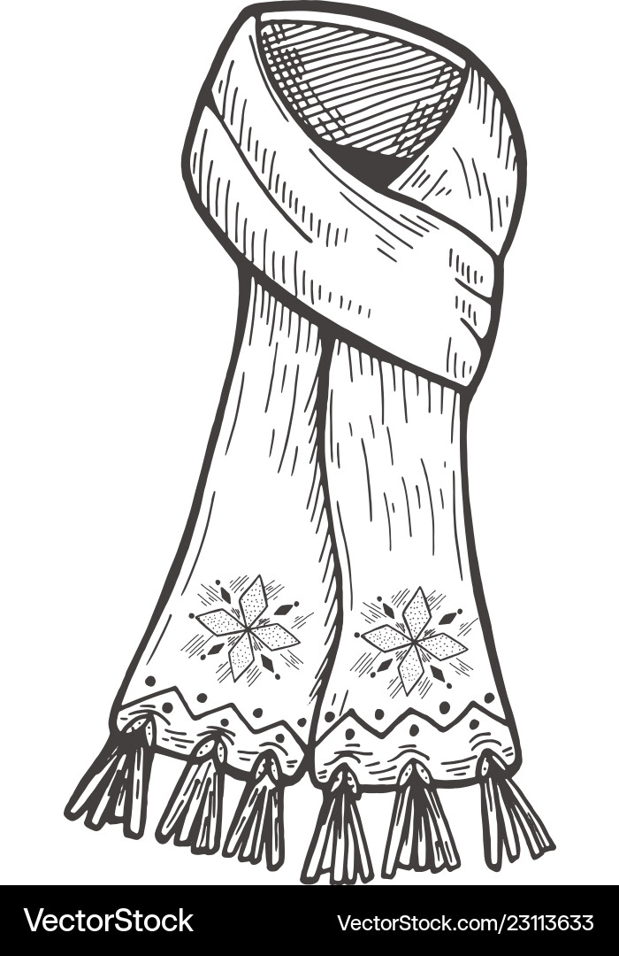 Scarf Royalty Free Vector Image - VectorStock