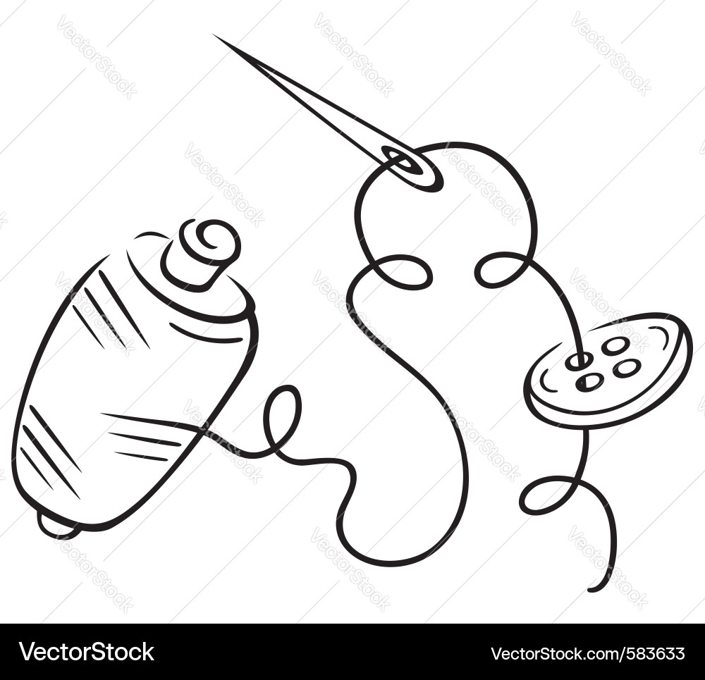 Sewing design Royalty Free Vector Image - VectorStock