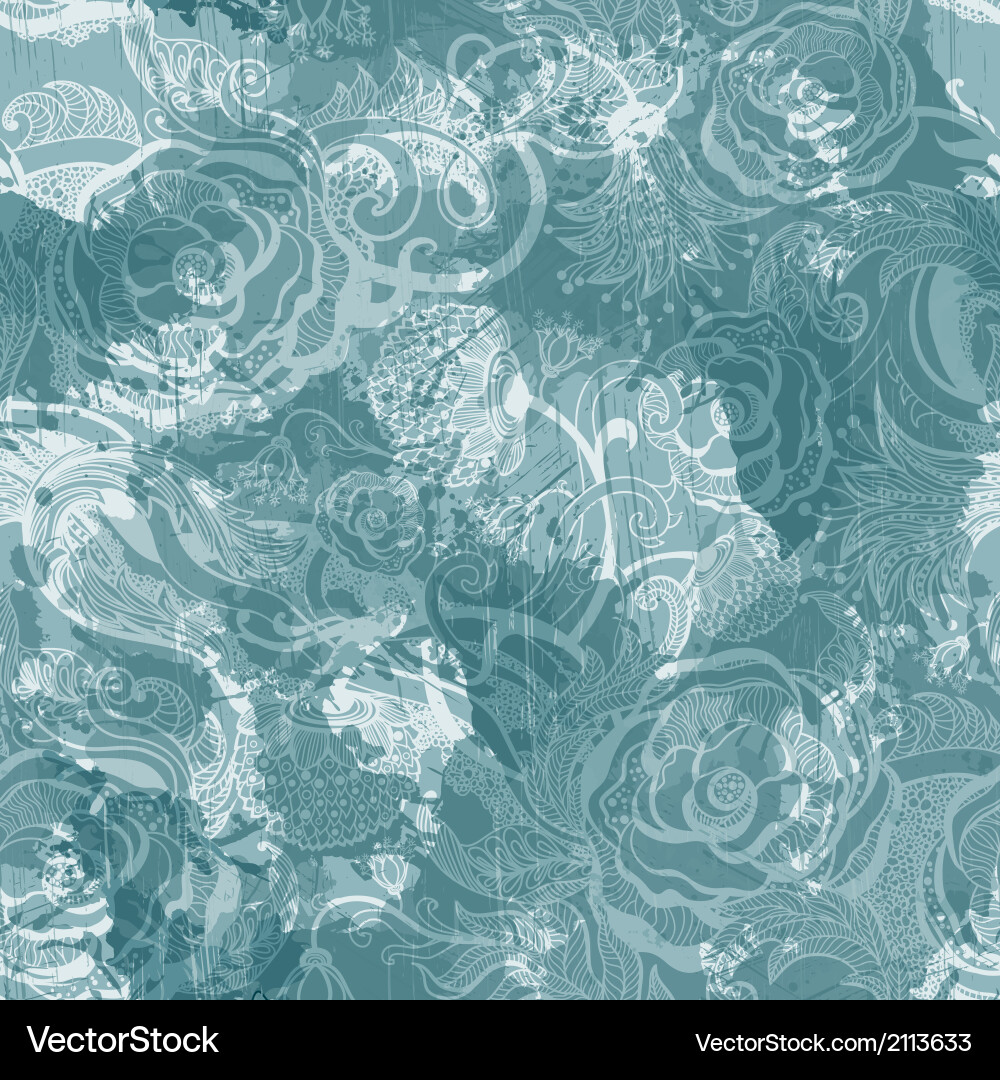 Vintage Damask Pattern Royalty Free Vector Image
