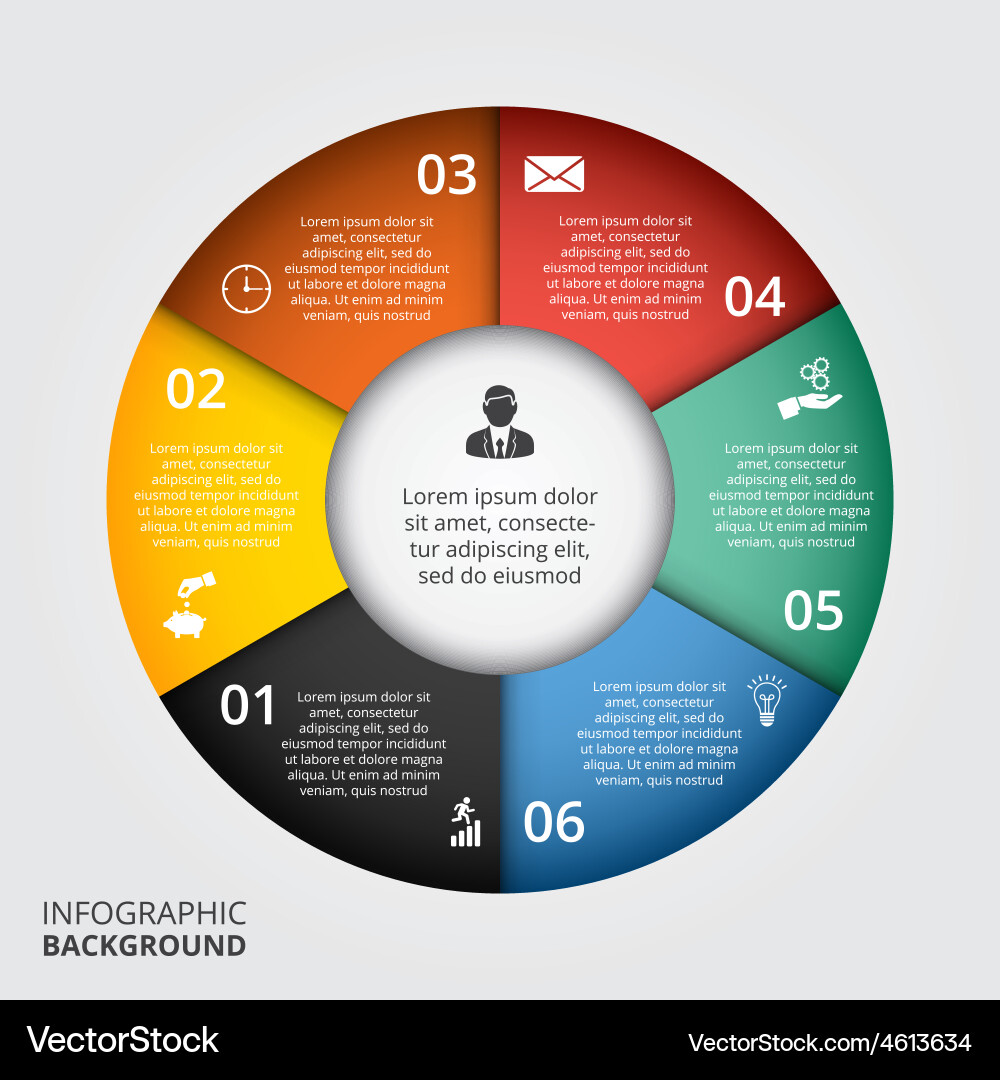 Circle element for infographic Royalty Free Vector Image