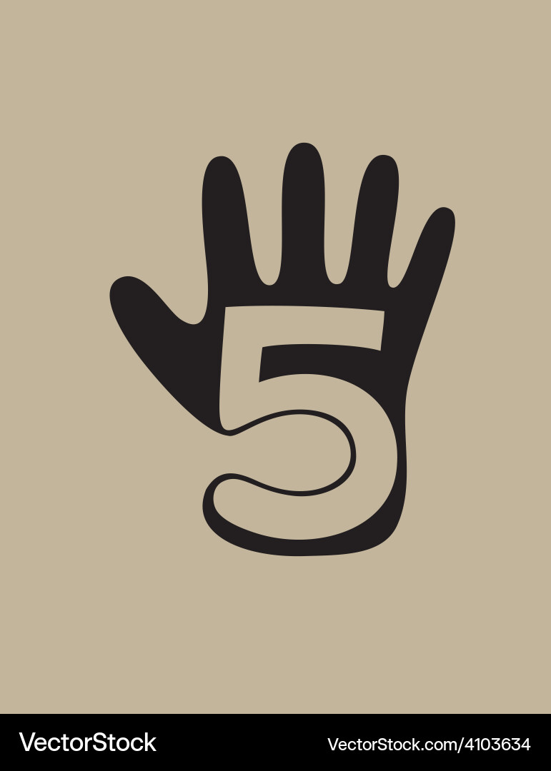 5 Fingers Logo Five Finger Photos, Images & Pictures | Shutterstock