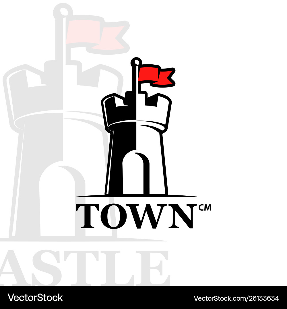 Logo castle Royalty Free Vector Image - VectorStock