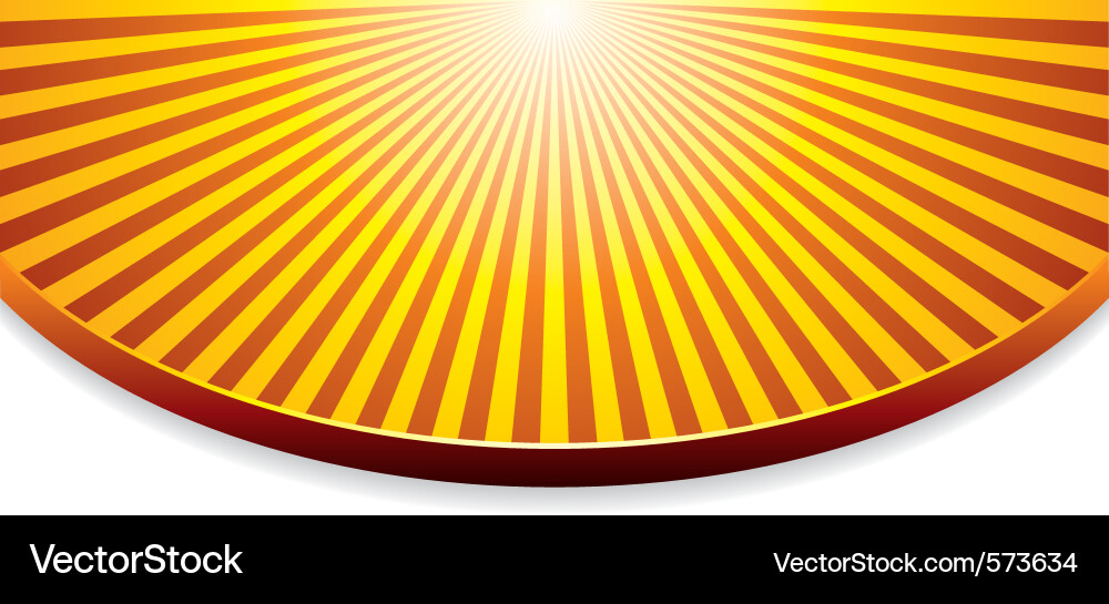 Orange background with sunrise Royalty Free Vector Image