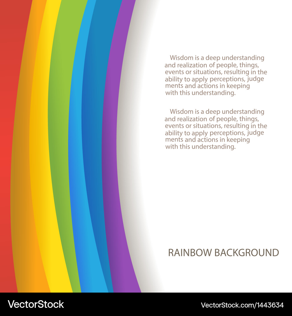 Vibrant Rainbow Background Royalty Free Vector Image