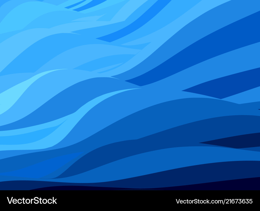 Abstract blue wavy background Royalty Free Vector Image