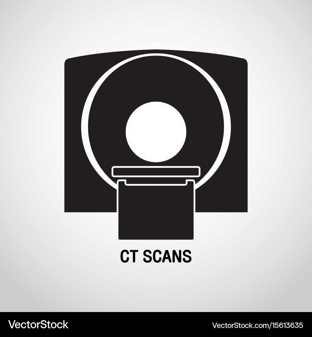 Ct scans medical logo icon design Royalty Free Vector Image