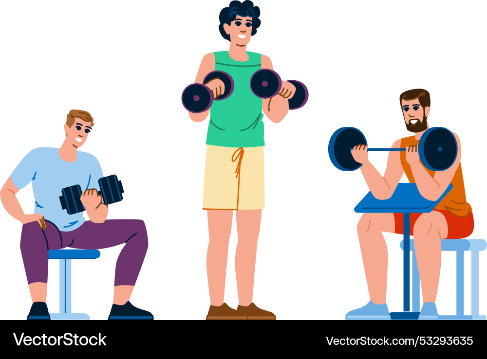 Dip fitness exercises arm Royalty Free Vector Image