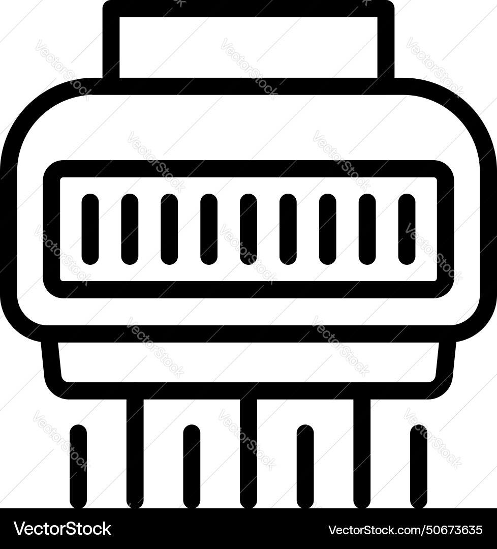 Hood system icon outline kitchen venting Vector Image