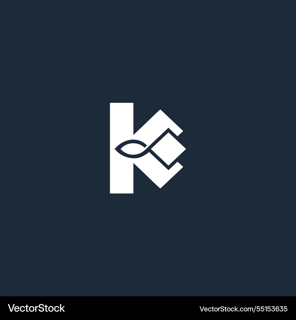 Letter k logo icon design template elements Vector Image