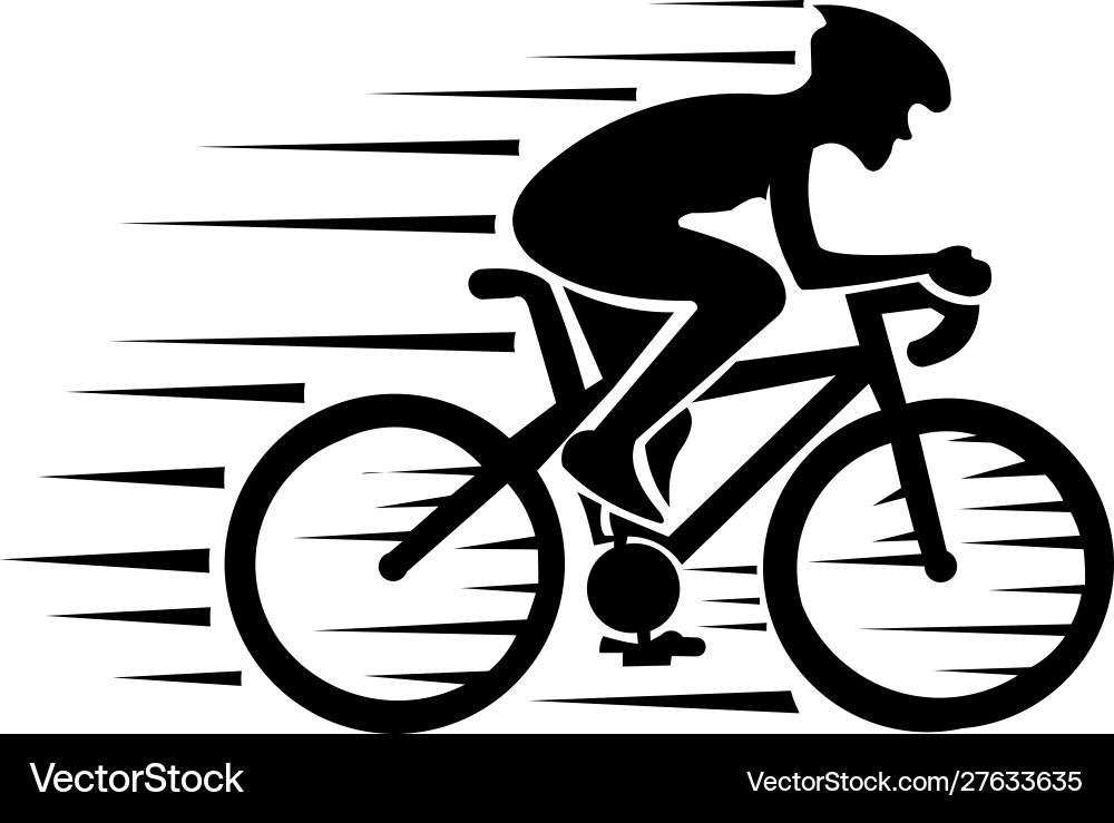 Mountain bike cycling Royalty Free Vector Image