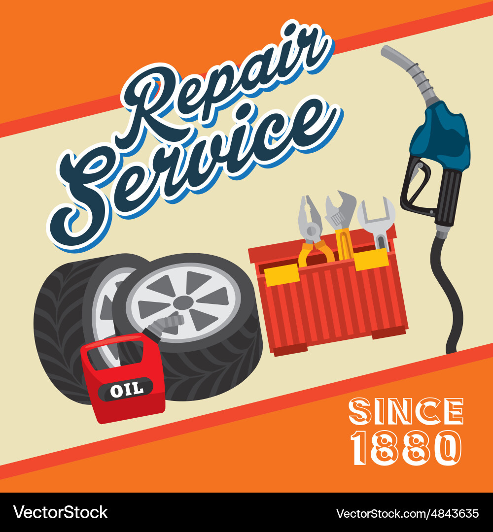 Repair service Royalty Free Vector Image - VectorStock
