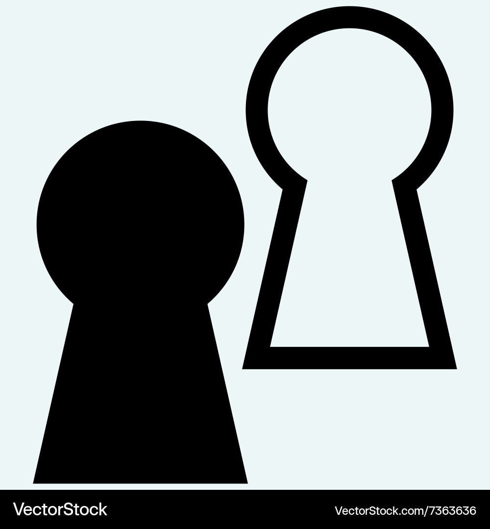 Keyhole symbol Royalty Free Vector Image - VectorStock