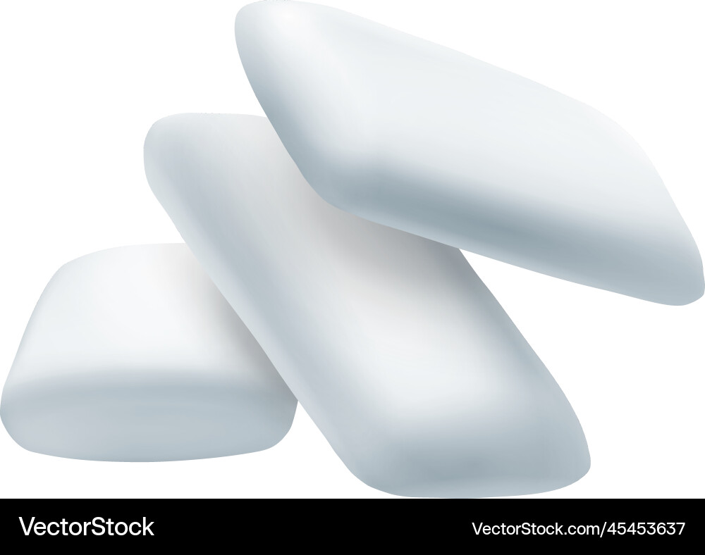 Realistic chewing gum Royalty Free Vector Image