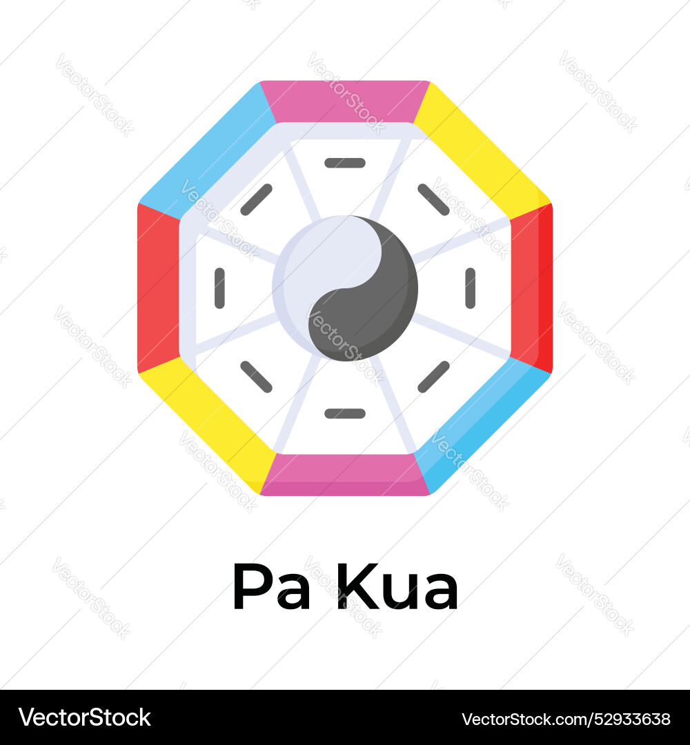 Pa kua Royalty Free Vector Image - VectorStock