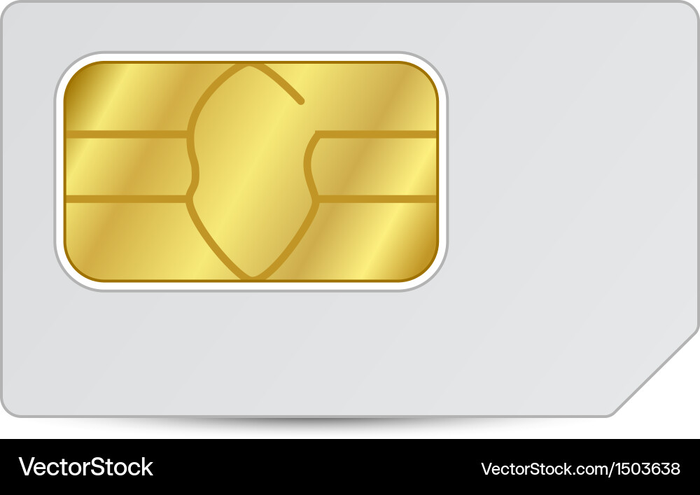 Sim card Royalty Free Vector Image - VectorStock