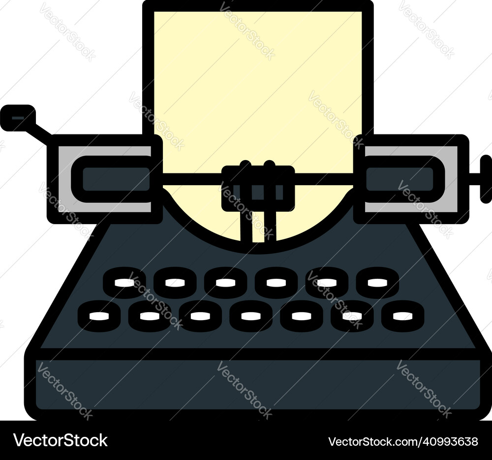 Typewriter icon Royalty Free Vector Image - VectorStock