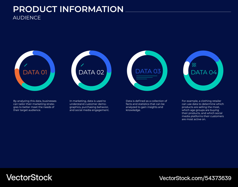 Analysis business data charts finance data charts Vector Image