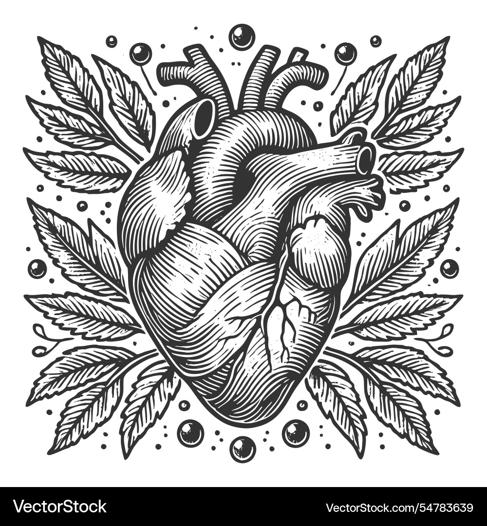 Anatomical Heart Drawing Vector Images (over 1,900)