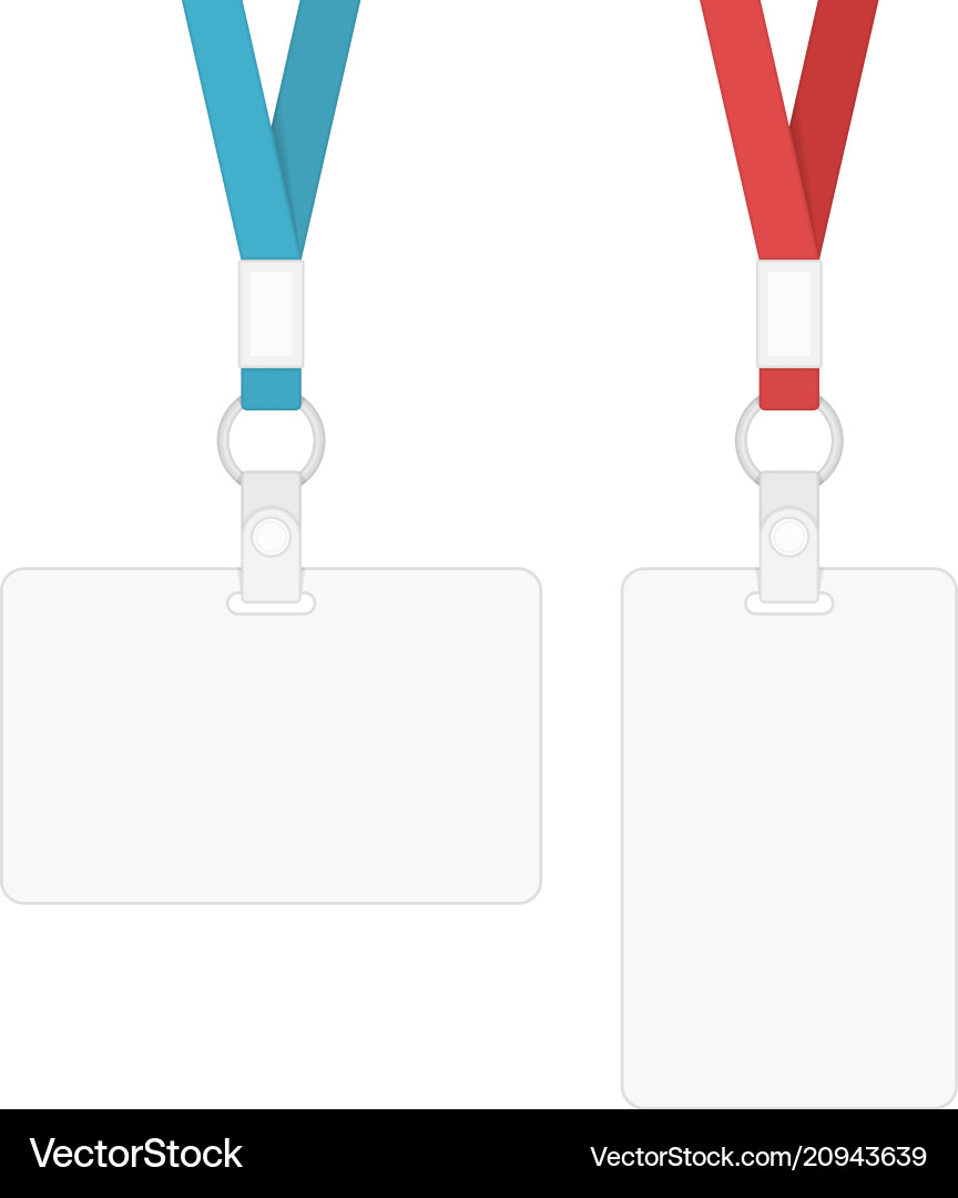 Blank badge template Royalty Free Vector Image