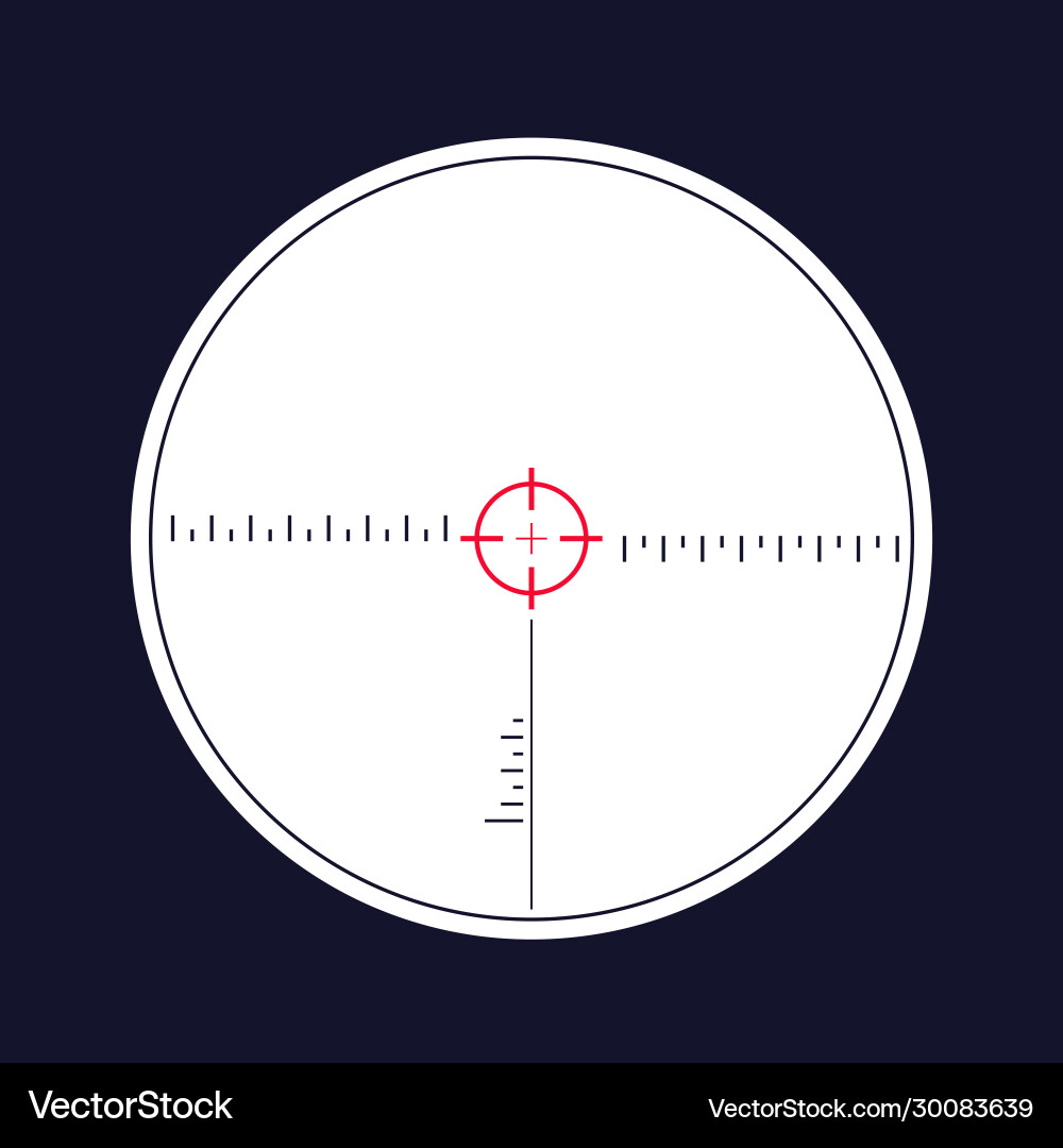Crosshair sniper rifle Royalty Free Vector Image