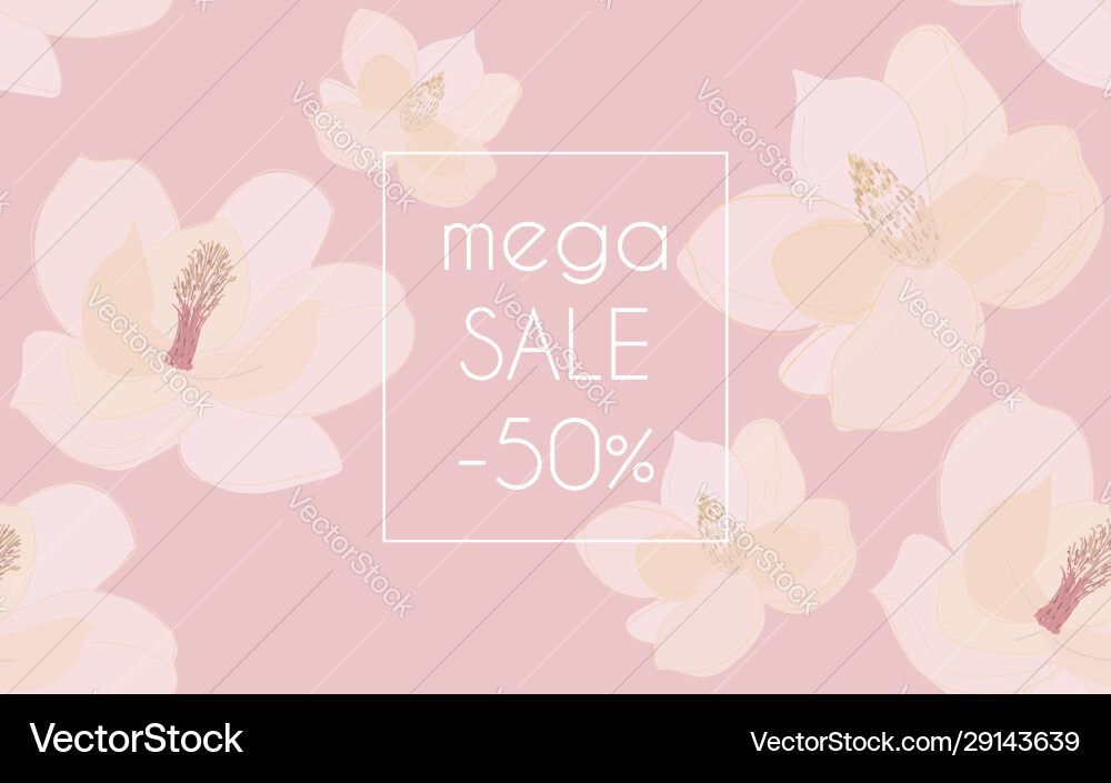 Hand drawn flowers on a pink background seamless Vector Image