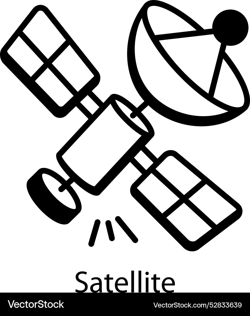 Satellite Royalty Free Vector Image - VectorStock