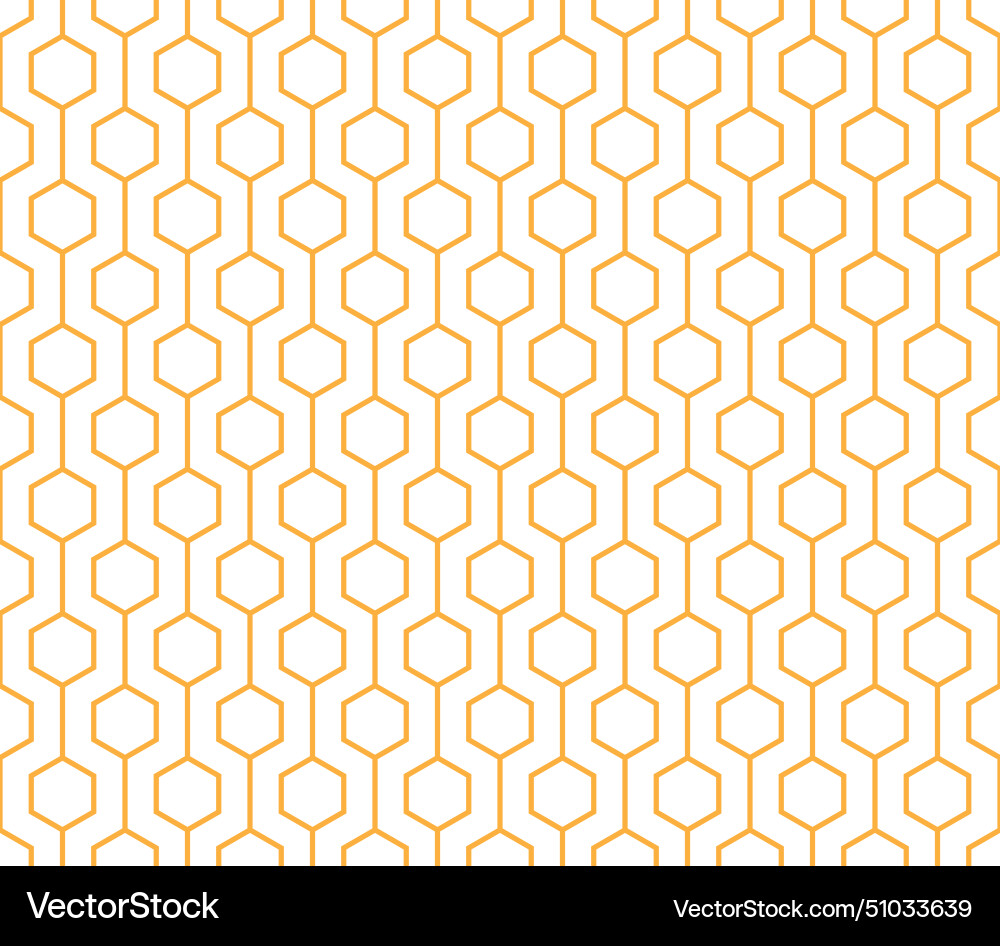 Seamless pattern of hexagons in a honeycomb design