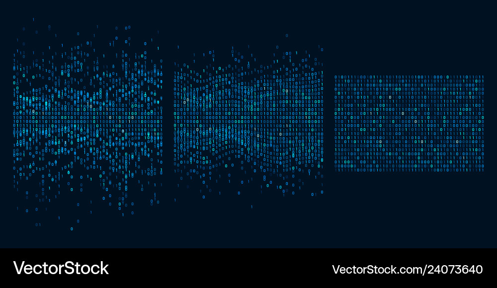 Big Data Sorting Information Analytics Algorithms Vector Image