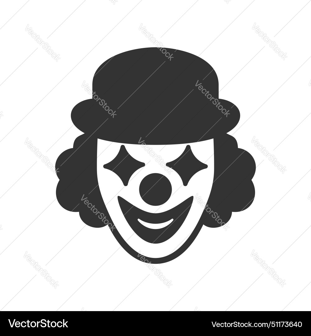 Clown icon Royalty Free Vector Image - VectorStock