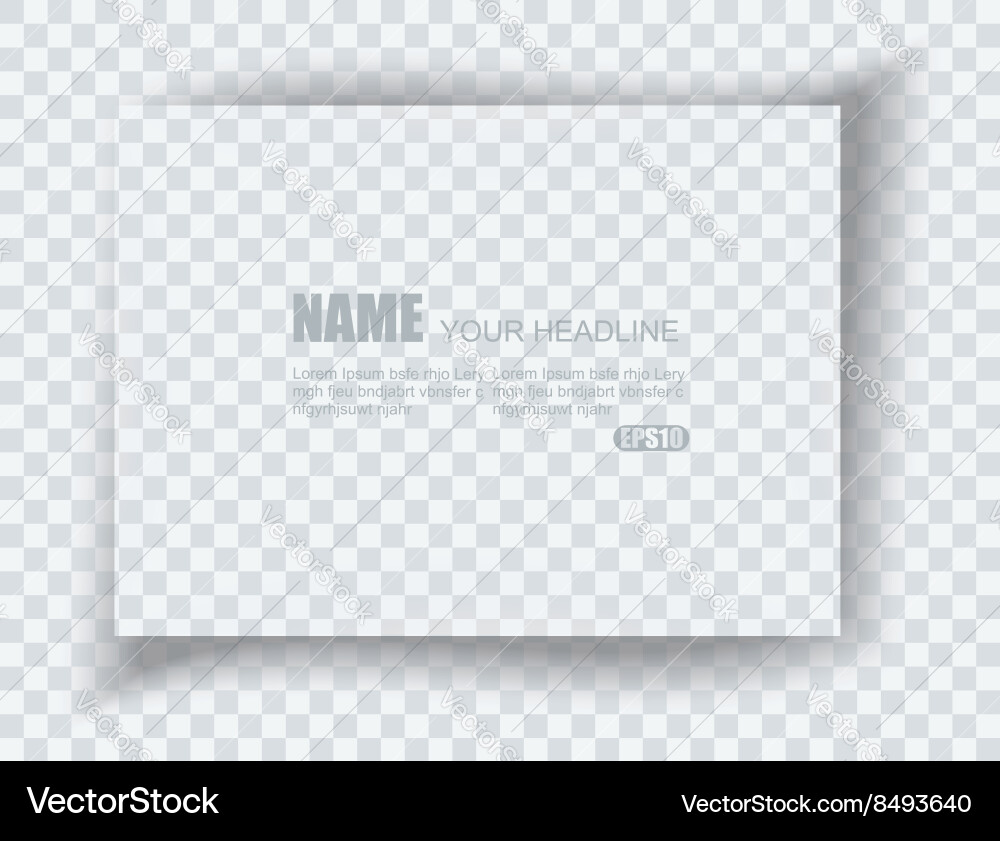 Frame on blank sheet of paper Royalty Free Vector Image
