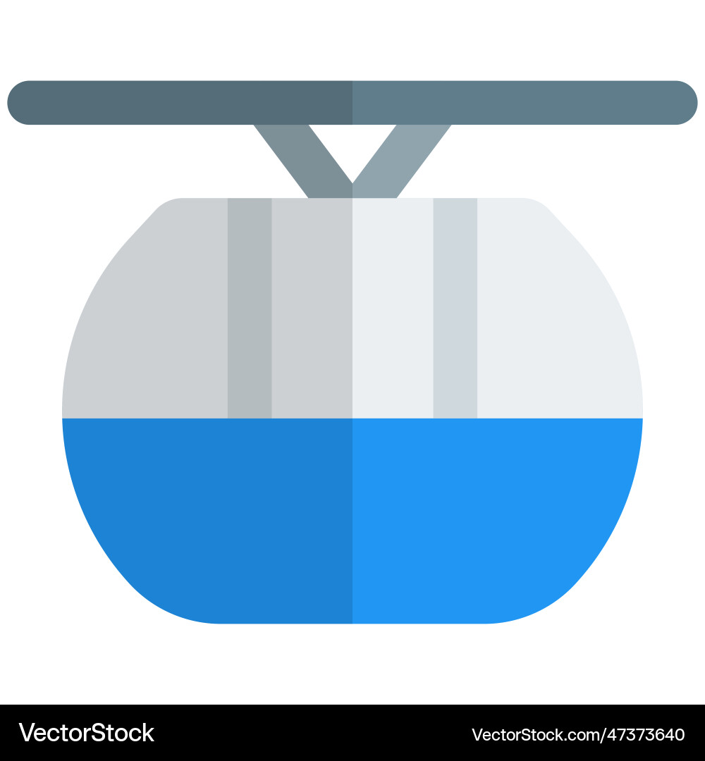 Funitel used by skiers as a transport medium Vector Image