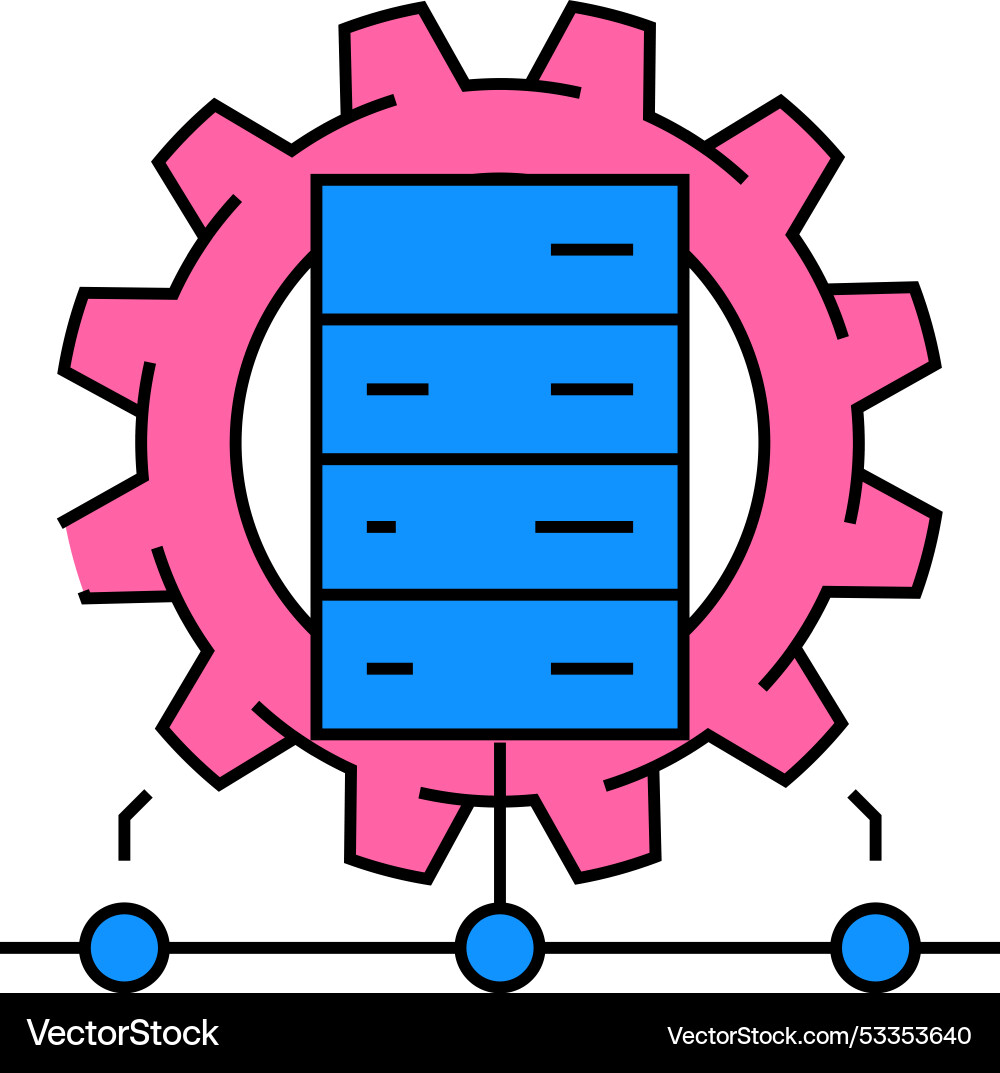 It infrastructure management business process icon