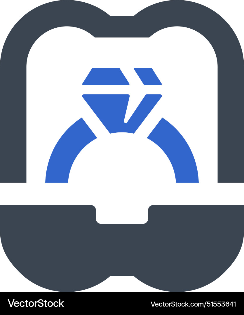 Engagement ring icon Royalty Free Vector Image