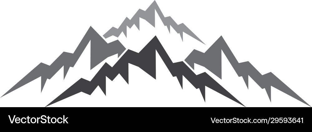 Mountain icon design Royalty Free Vector Image
