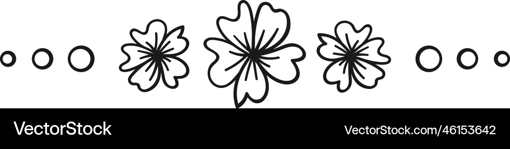 Page Separator Clip Art Floral