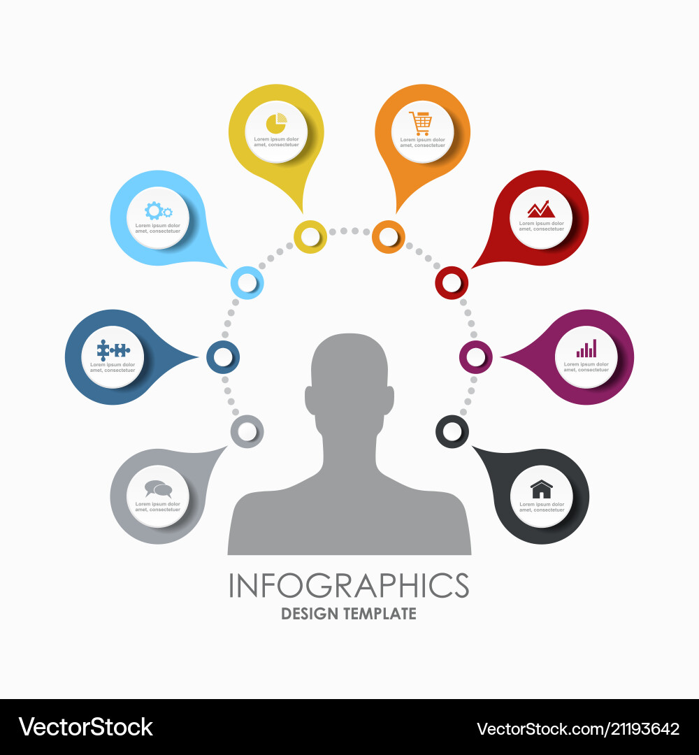 Infographic Data Template Royalty Free Vector Image