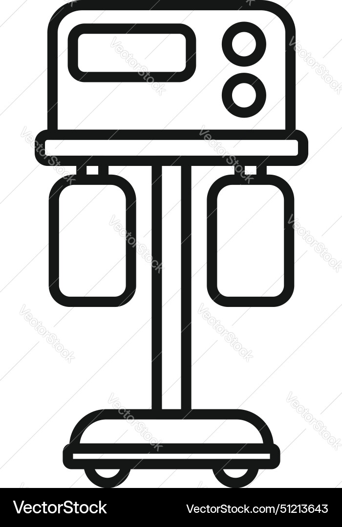 Liposuction clinical device icon outline Vector Image