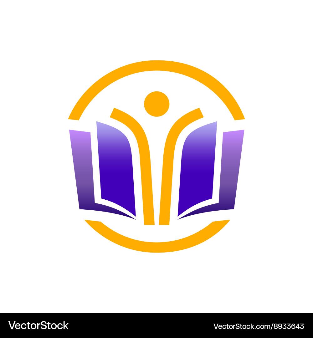 School logo design template Royalty Free Vector Image