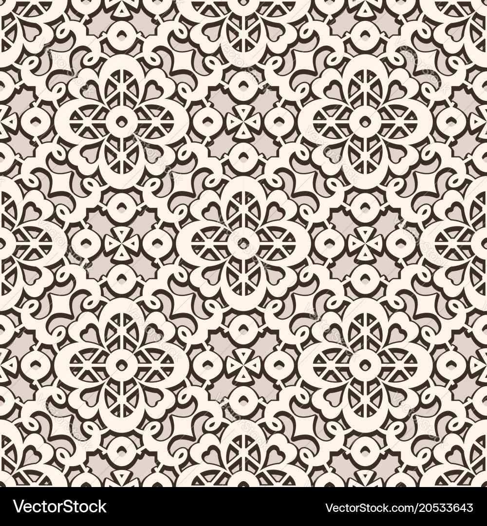 Vintage lace texture seamless pattern Royalty Free Vector
