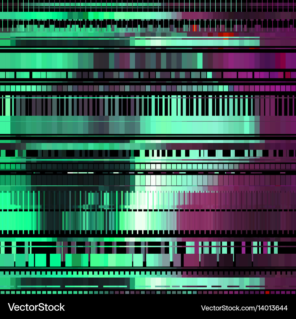Distorted Glitch Background Royalty Free Vector Image