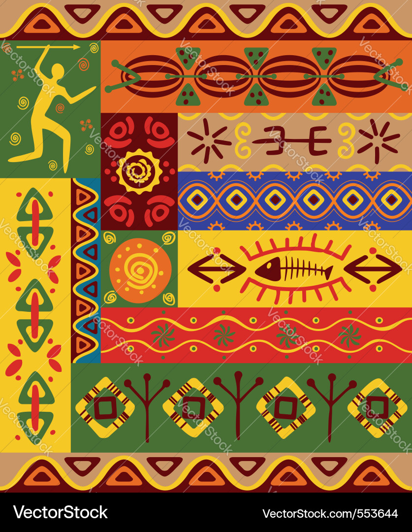 Ethnic patterns Royalty Free Vector Image - VectorStock