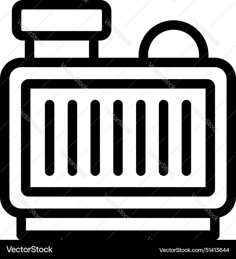 Icon of a camera battery Royalty Free Vector Image