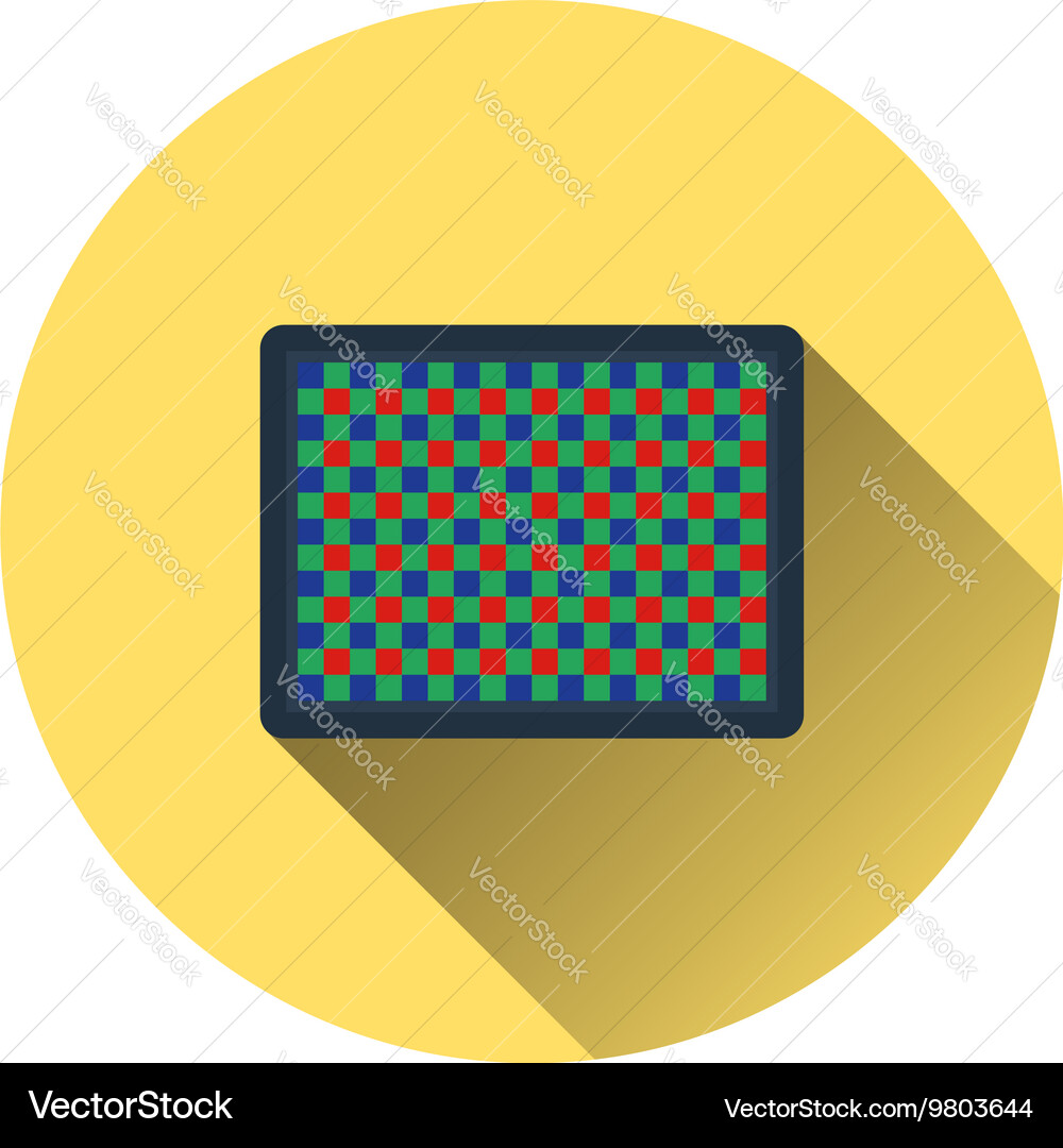Icon of photo camera sensor Royalty Free Vector Image