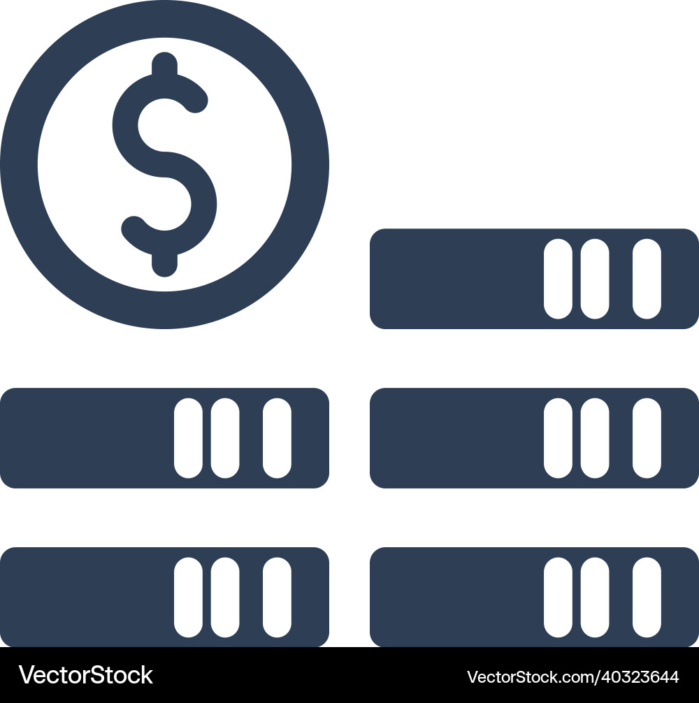 Simple of money icon Royalty Free Vector Image
