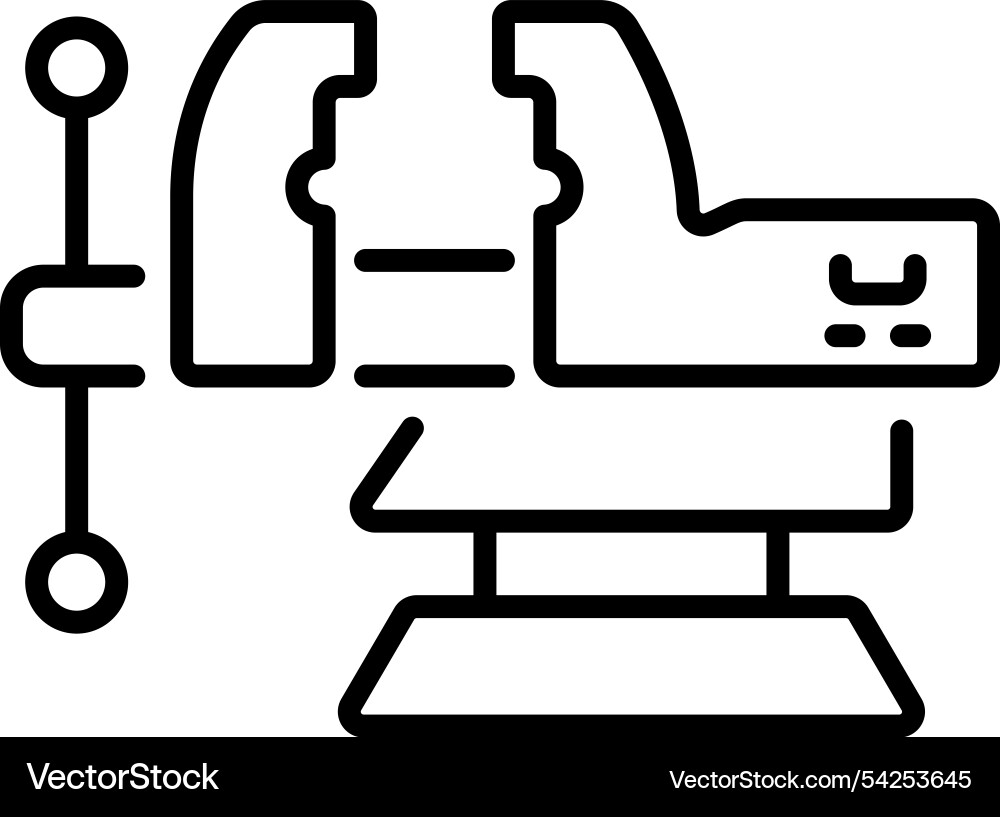 Bench vise Royalty Free Vector Image - VectorStock