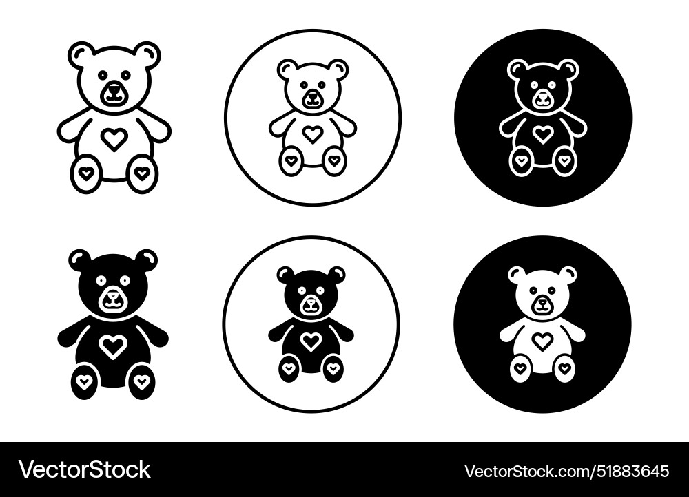 Soft toy icon Royalty Free Vector Image - VectorStock