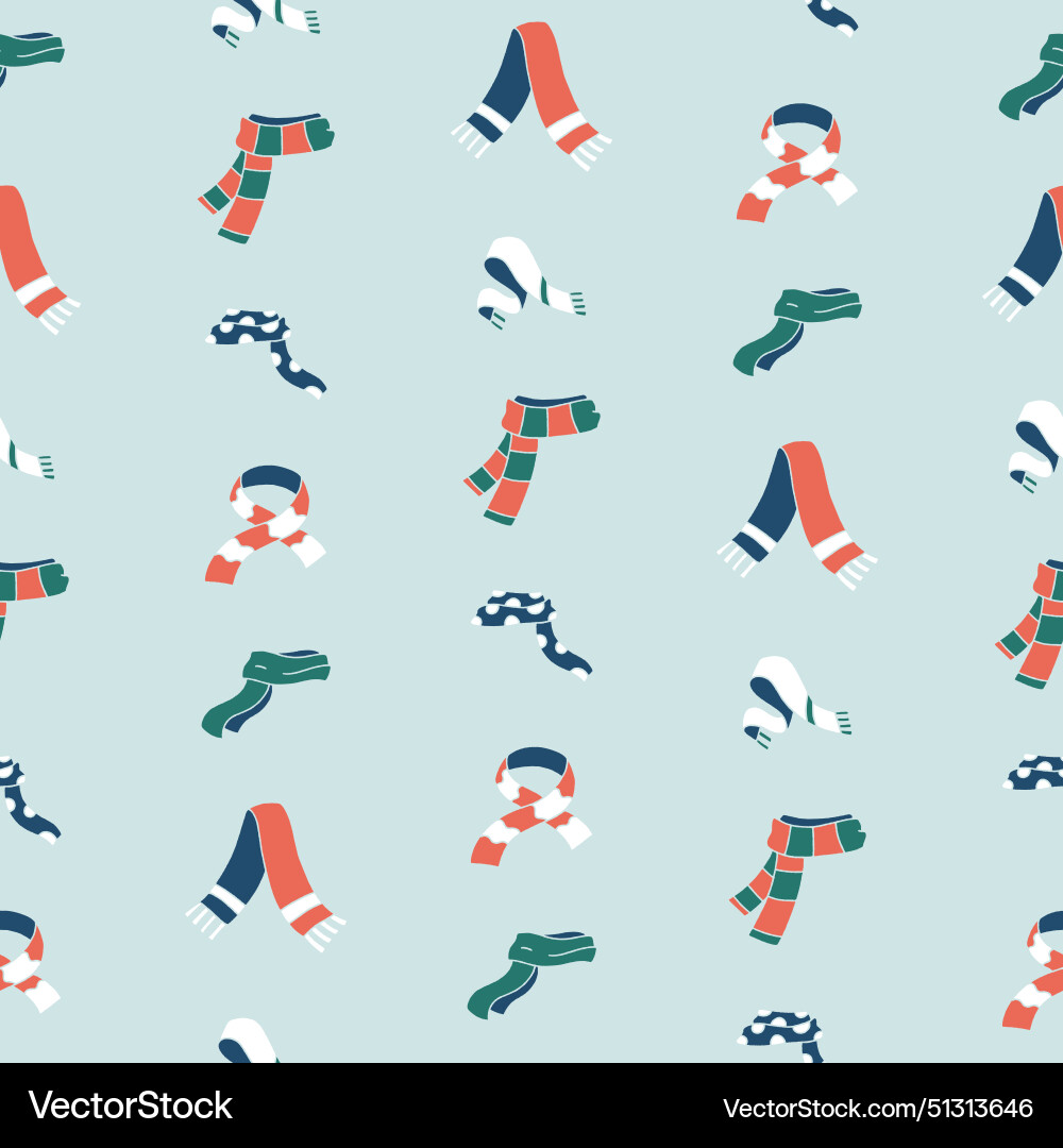 Collection of scarf seamless pattern for print Vector Image
