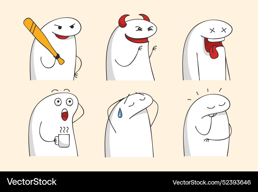 Hand drawn flork meme Royalty Free Vector Image