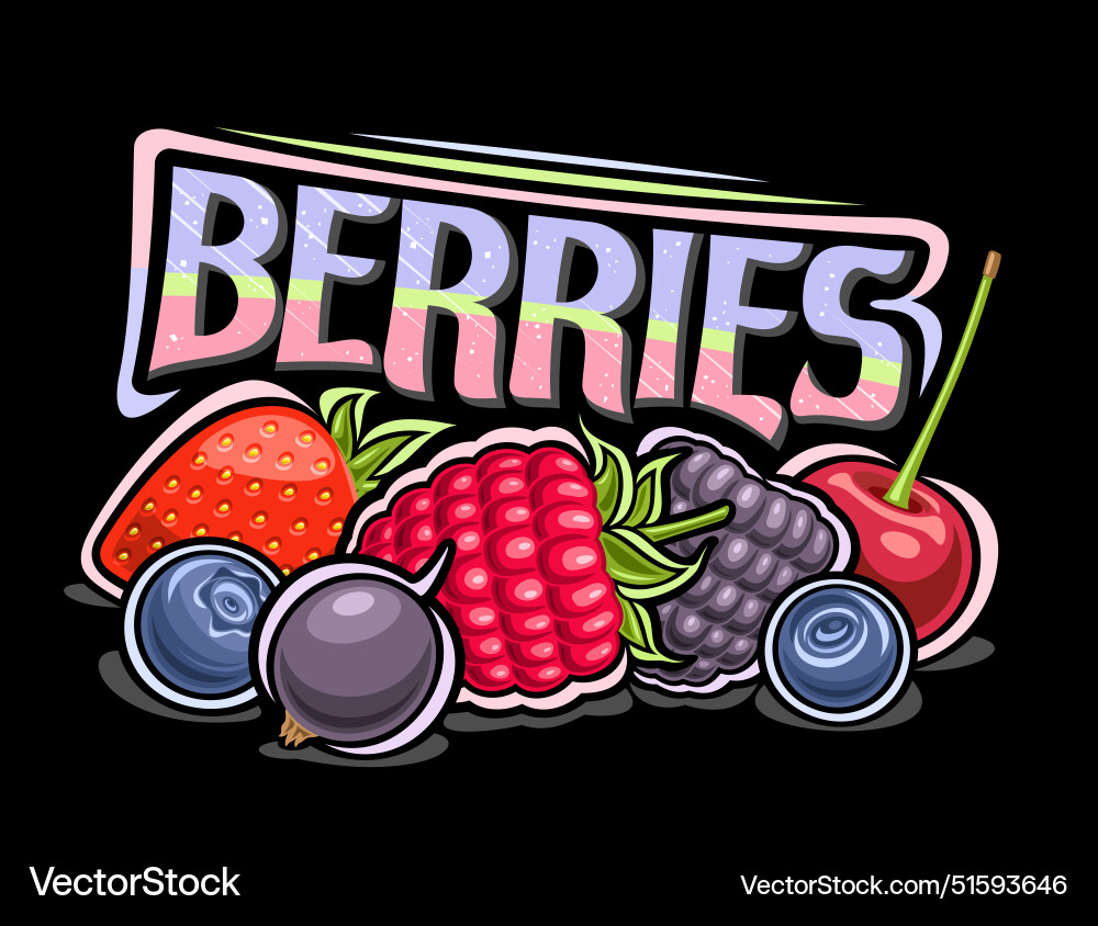 Logo for berries Royalty Free Vector Image - VectorStock